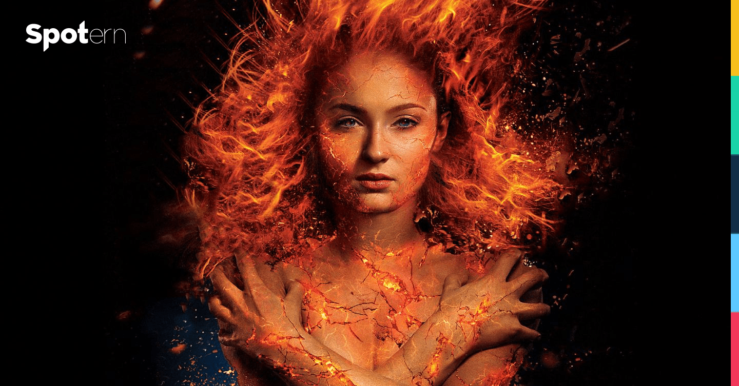 Vuk (played by Jessica Chastain) outfits on Dark Phoenix