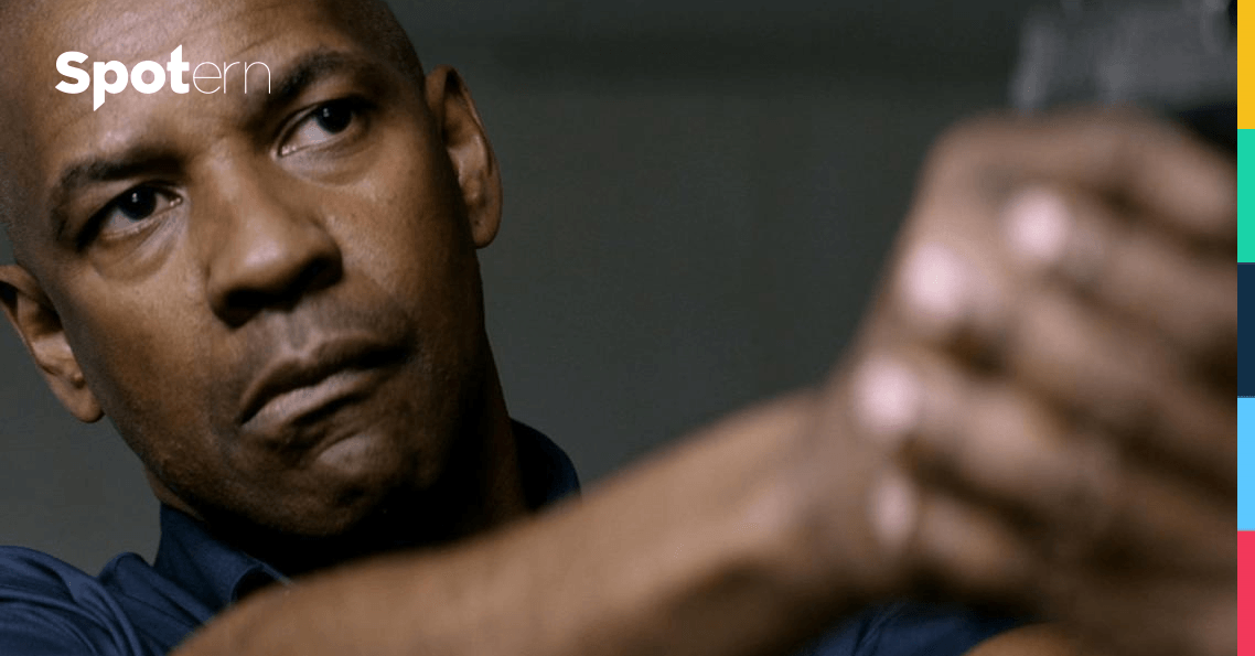 Robert McCall (played by Denzel Washington) outfits on The Equalizer