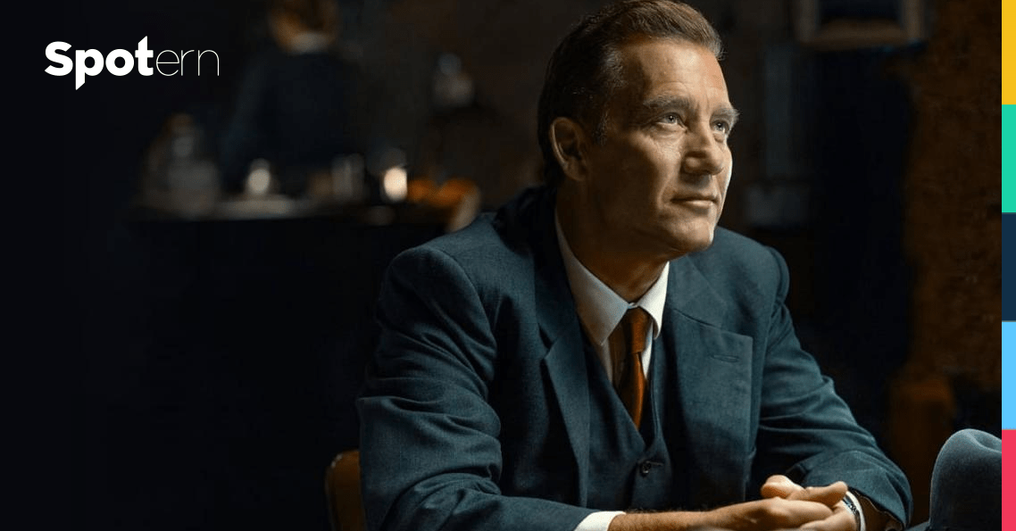 Samuel 'Sam' Spade (played by Clive Owen) outfits on Monsieur Spade