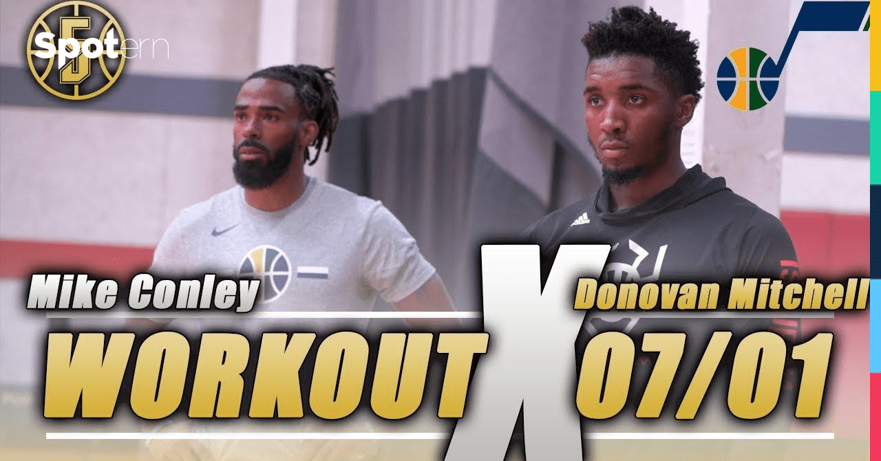 Donovan Mitchell and Mike Conley Utah Jazz Workout : Vêtements, Mode ...