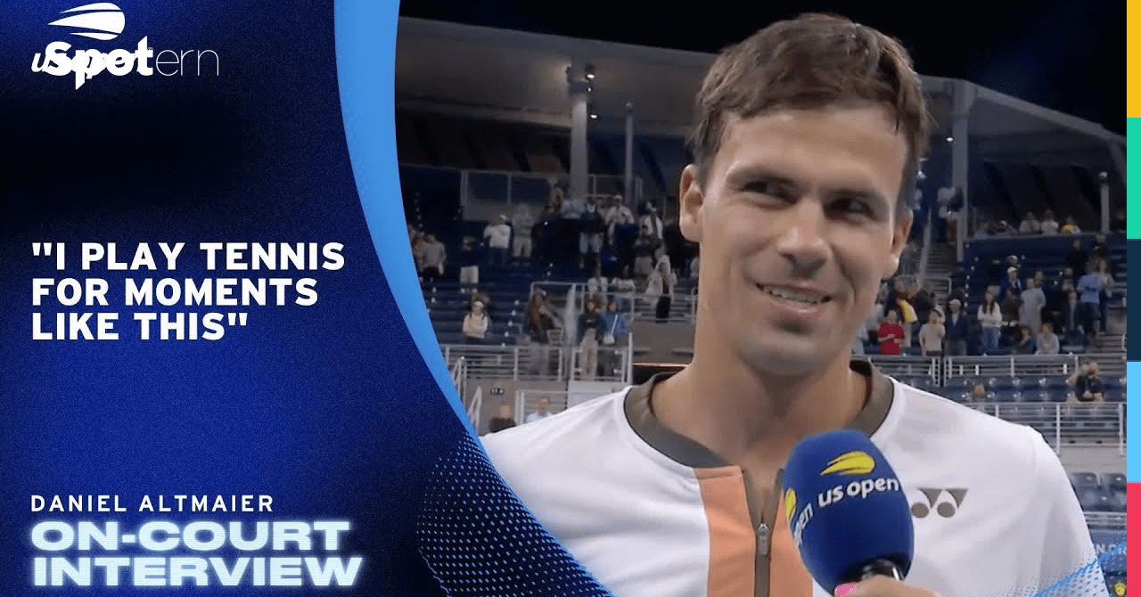 Daniel Altmaier On-Court Interview | 2025 US Open Round 2 : Vêtements ...