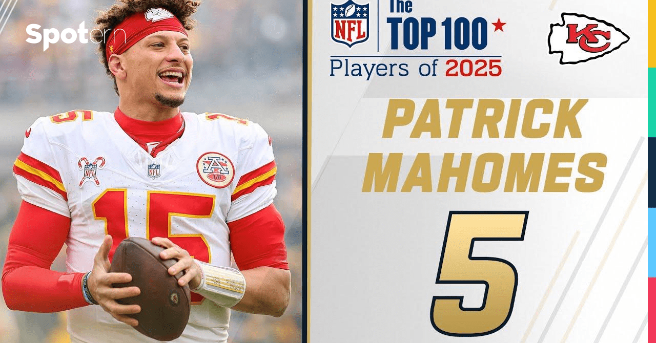 5: Patrick Mahomes (QB, Chiefs) | Top 100 Players of 2025: Clothes ...