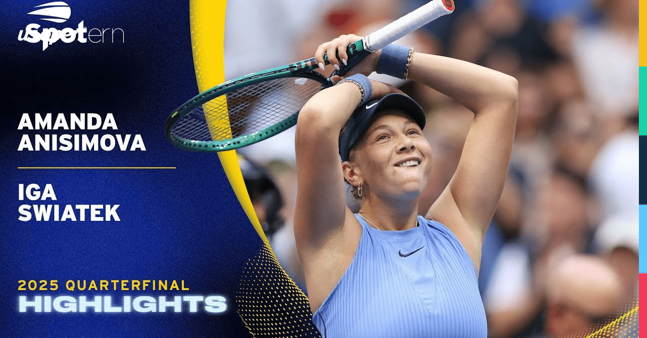Amanda Anisimova vs. Iga Swiatek Highlights | 2025 US Open Quarterfinal ...