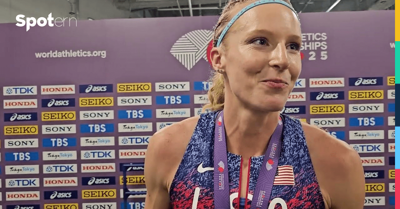 Sandi Morris Reacts To Silver Medal In Pole Vault at World Athletics ...