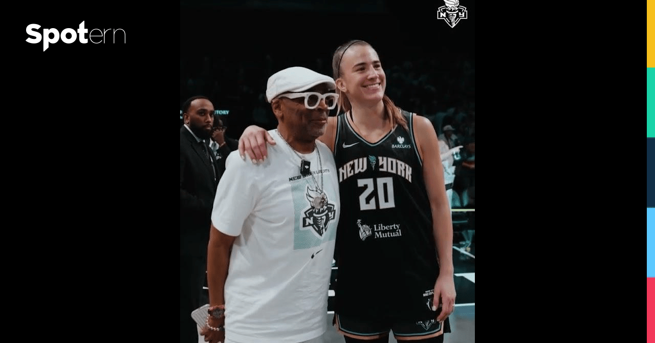 🤩 Sabrina Ionescu & Spike Lee matching shoes | New York Liberty WNBA ...
