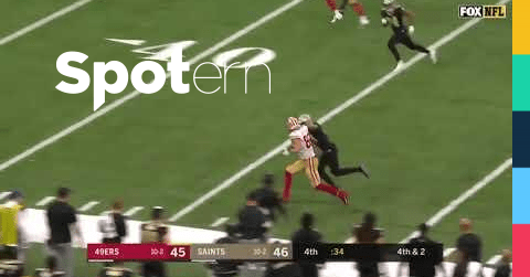 George Kittle 39 Yard "Beast Mode" Catch | Saints vs 49ers: Clothes ...