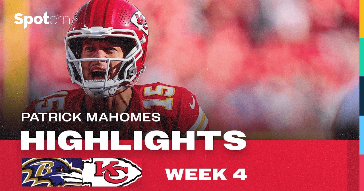 EVERY Patrick Mahomes COMPLETION + RUSH from Week 4 vs Baltimore Ravens ...