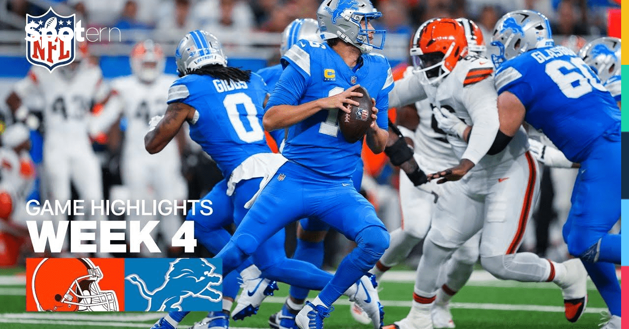 Cleveland Browns vs Detroit Lions Game Highlights | 2025 NFL Season ...