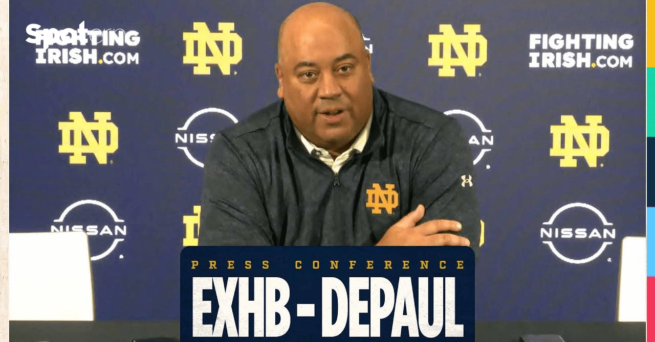 DePaul Postgame Press Conference (Exhibition 10.24.25) | Notre Dame Men ...