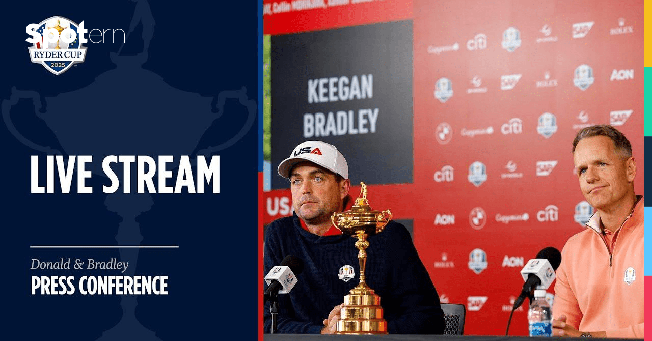 LIVE | Press Conference | Captains Luke Donald & Keegan Bradley | Sep ...