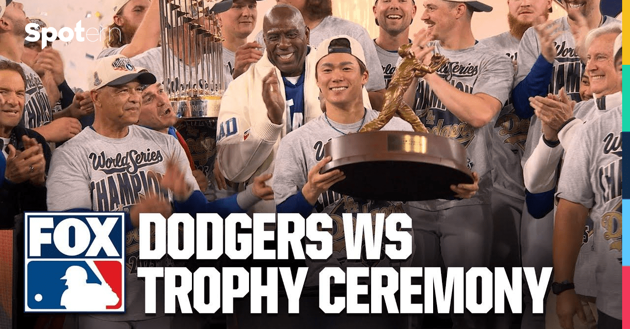 2025 Los Angeles Dodgers World Series Trophy Ceremony 🏆 Yamamoto Wins ...