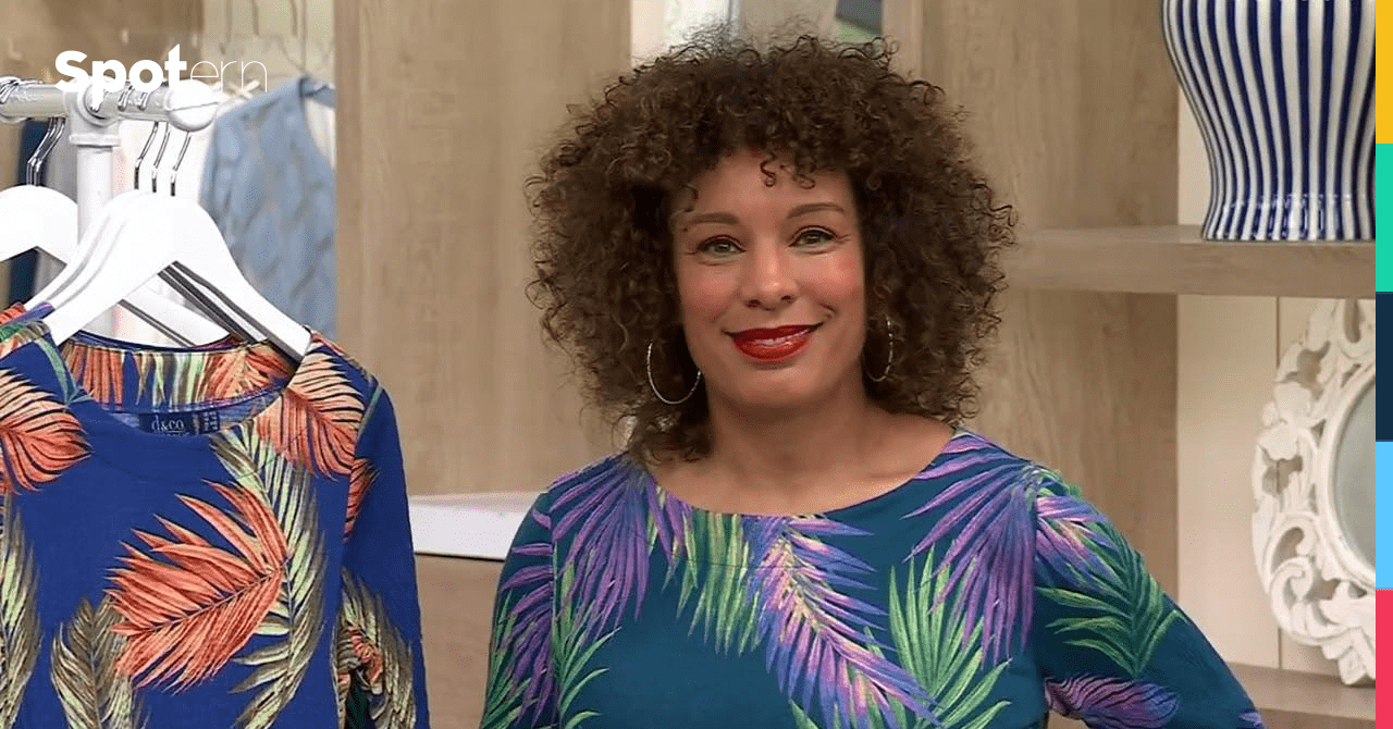 Denim & Co. Beach Printed Knit Gauze Boat Neck Top on QVC: Clothes ...