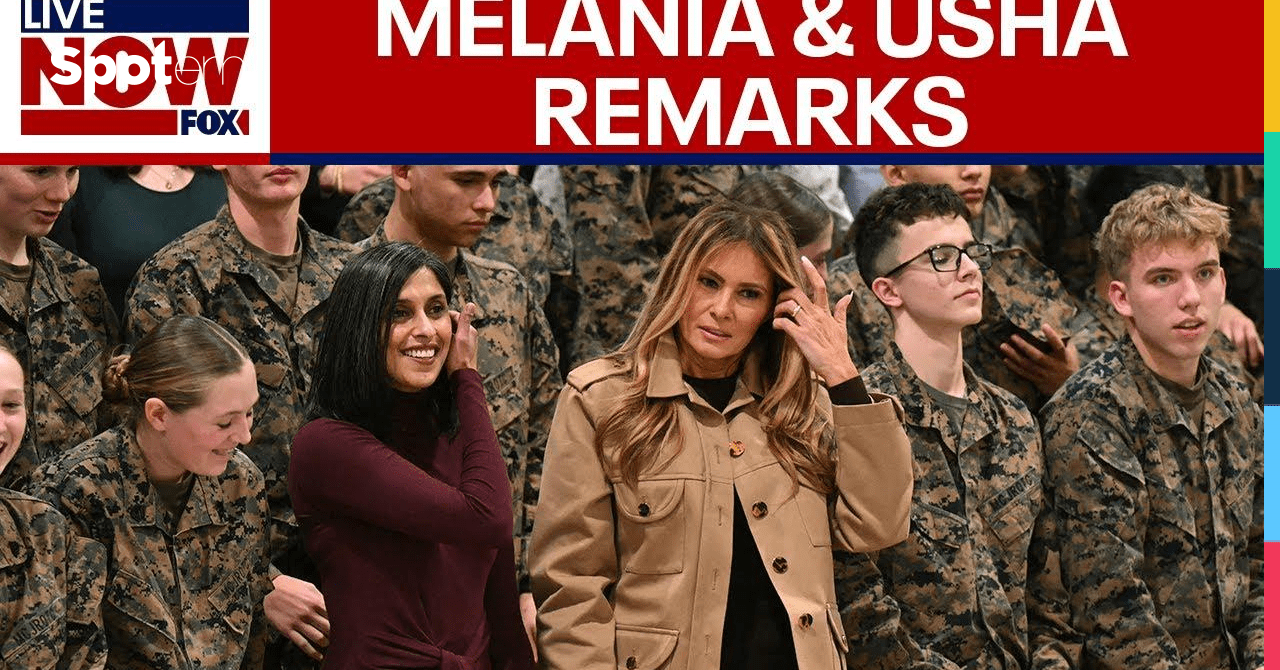 FULL REMARKS: Melania Trump, Usha Vance speak to military families ...