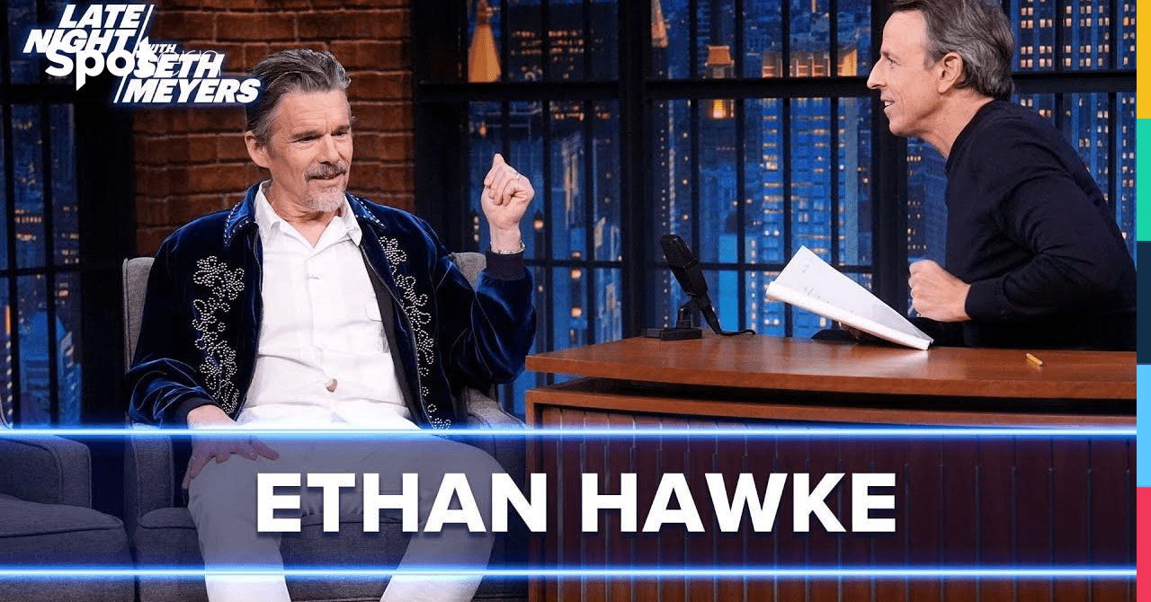 Seth Helps Ethan Hawke Practice Lines for His Play : Vêtements, Mode ...