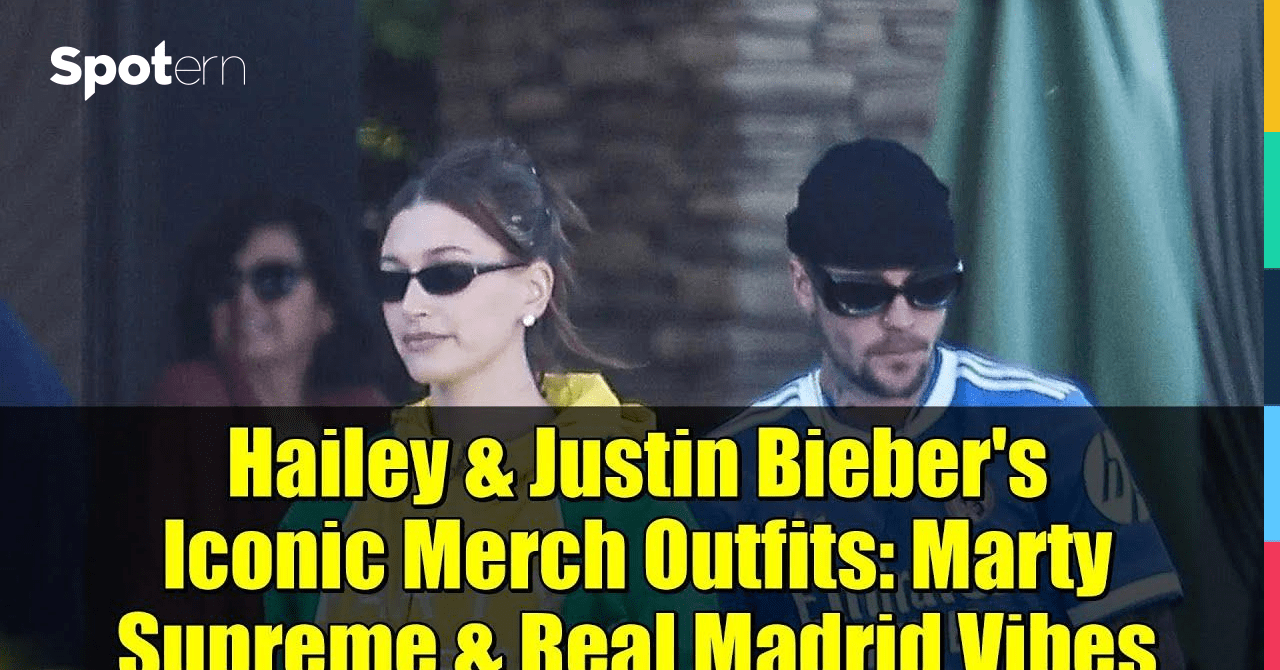 Hailey & Justin Bieber's Iconic Merch Outfits: Marty Supreme & Real ...