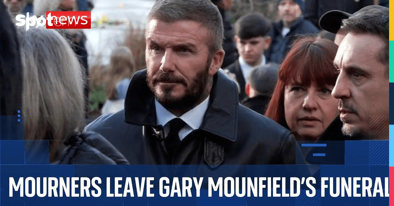 Mourners leave the funeral of The Stone Roses bassist Gary "Mani ...