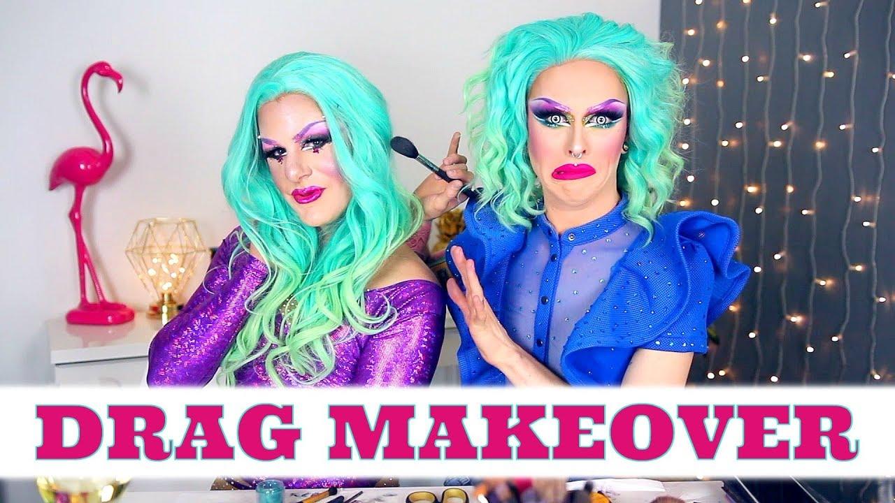The wig green drag queen by Pierre-Luc Cloutier in DRAG QUEEN MAKEOVER ...