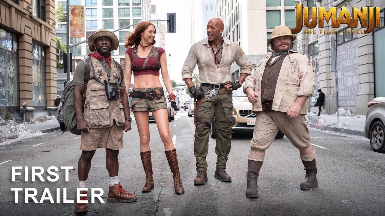 Dwayne Johnson Jumanji 4 LA Movie Promo Shirt in JUMANJI 4: The Final Level - First Trailer ...