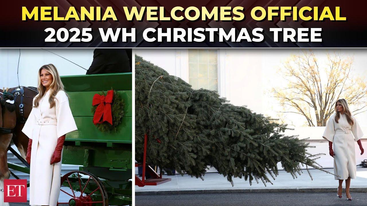 White House Christmas Tree 2025 Coat of Melania Trump in 'It is ...