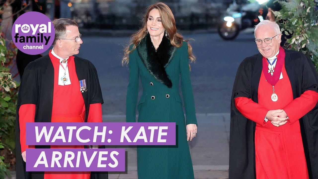 Kate Middleton Christmas Carol Service Ceremony Coat in WATCH: Princess ...
