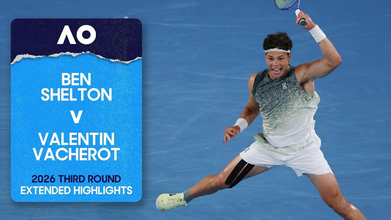 Ben Shelton Australian Open 2026 Tank Top worn by Ben Shelton in Ben ...