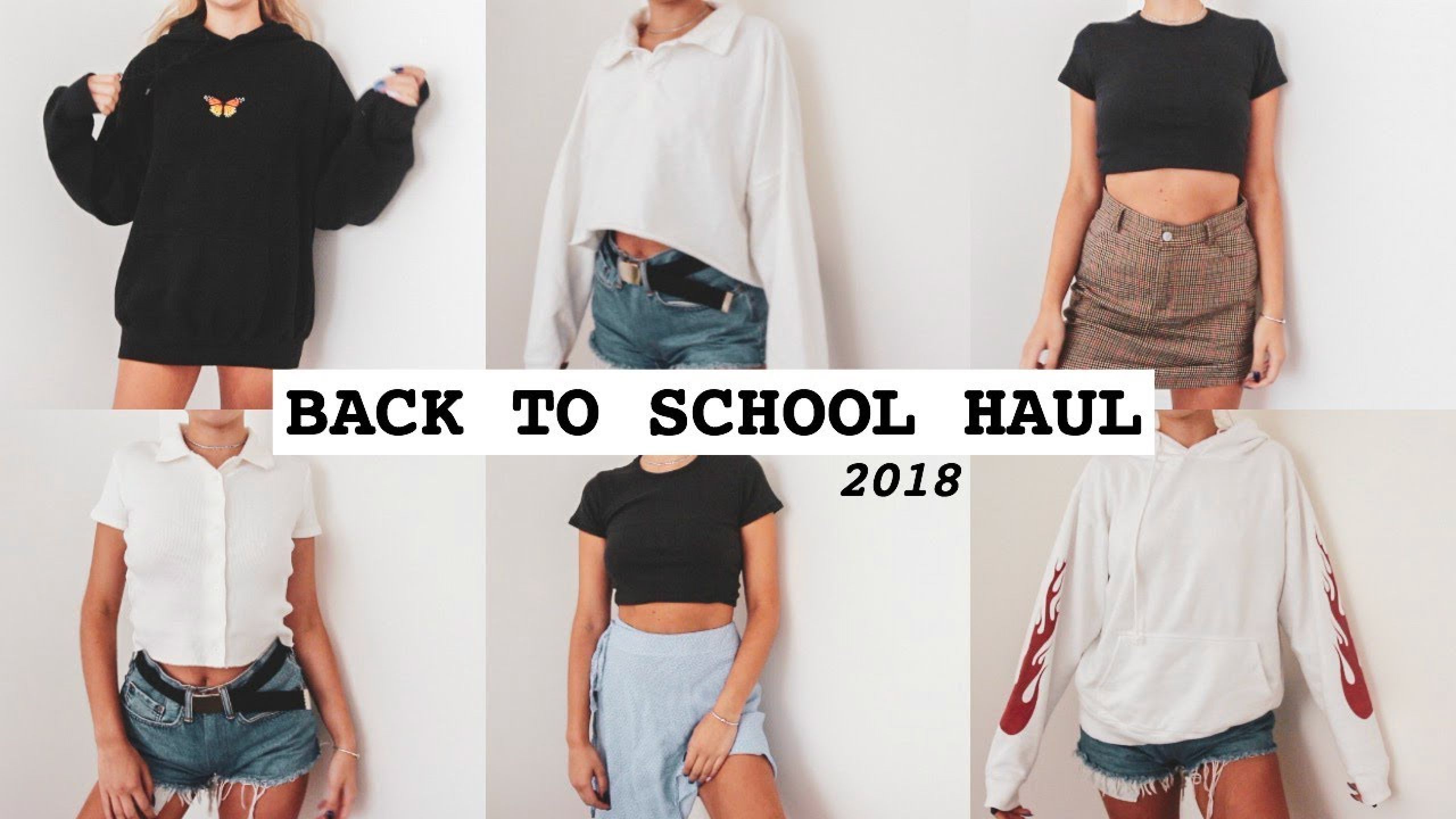 BACK TO SCHOOL CLOTHING HAUL 2018 (Try-On): Clothes, Outfits, Brands ...