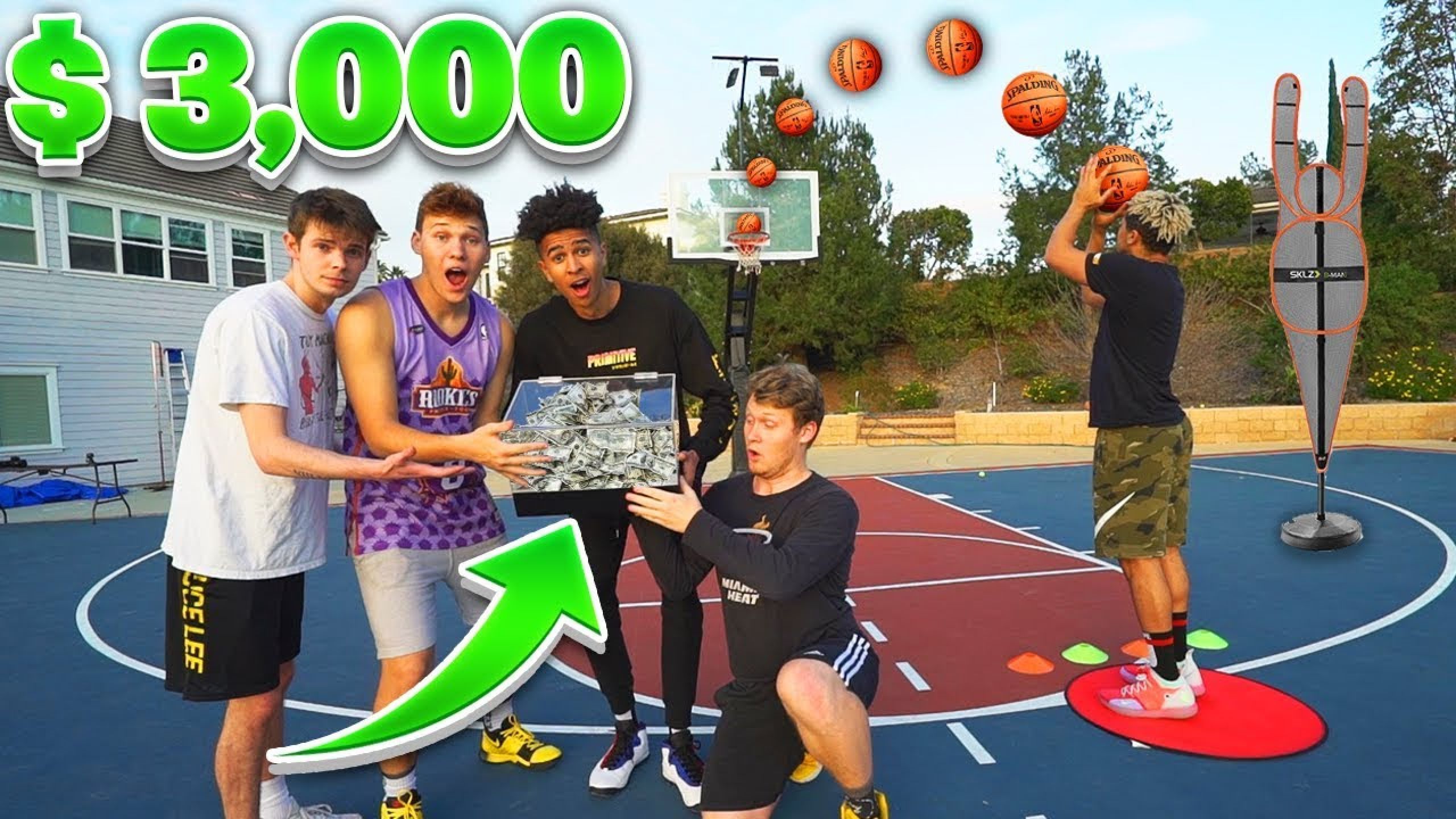 Last To Miss 3 Point NBA Basketball Shot WINS $3000: Clothes, Outfits ...