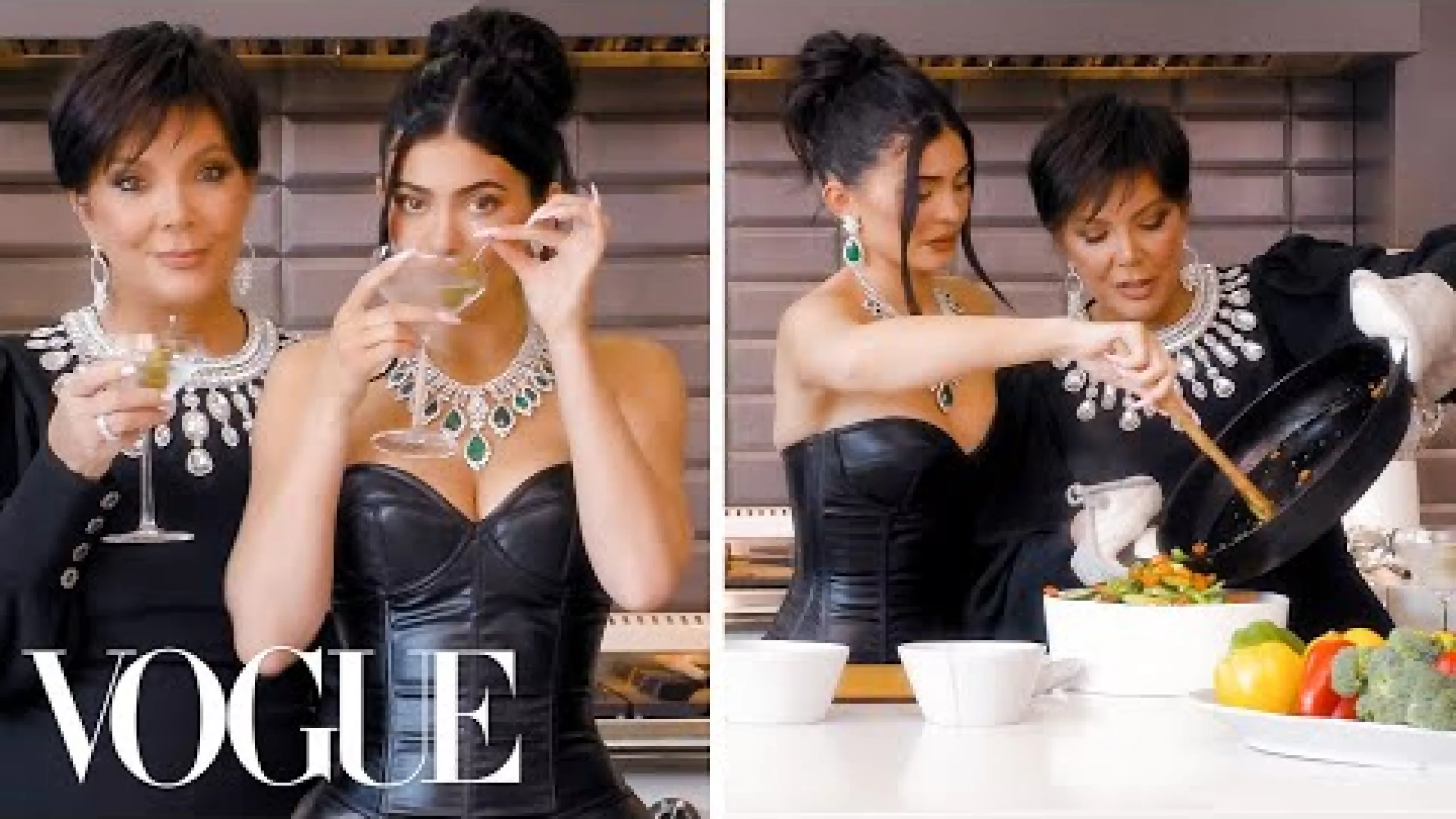 Kylie & Kris Jenner Cook Dinner Together | Vogue: Clothes, Outfits ...