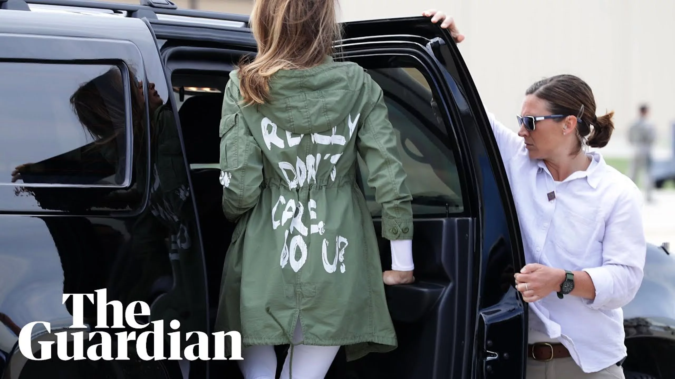 Melania Trump wears 'I don't care' jacket en route to child detention ... Melania Trump wears 'I don't care' jacket en route to child detention ...