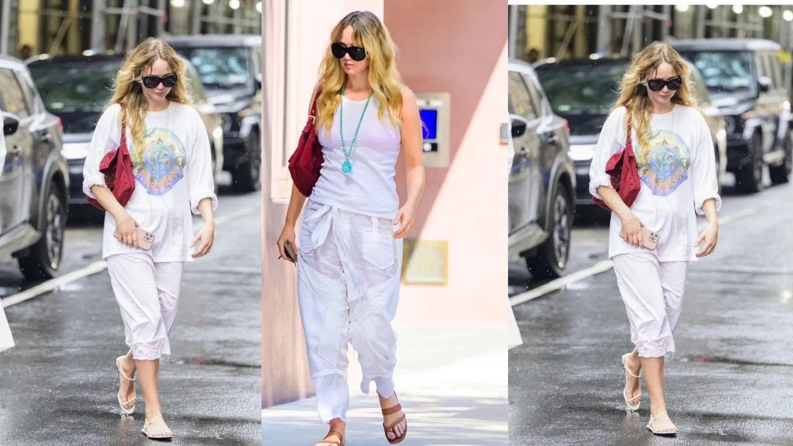 Jennifer Lawrence Does Dressed-Down Boho Style || jennifer lawrence ...