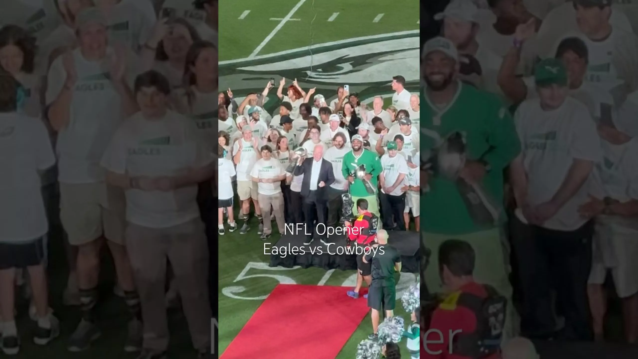 Brandon Graham and Jeffery Lurie kick off Eagles vs Cowboys #eagles # ...