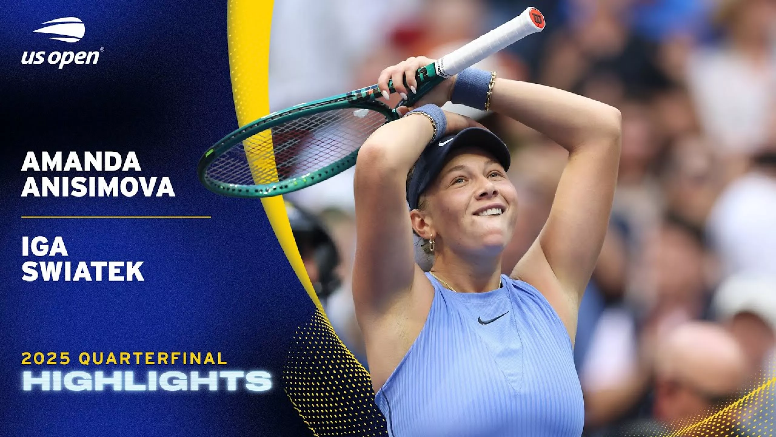 Amanda Anisimova vs. Iga Swiatek Highlights | 2025 US Open Quarterfinal ...