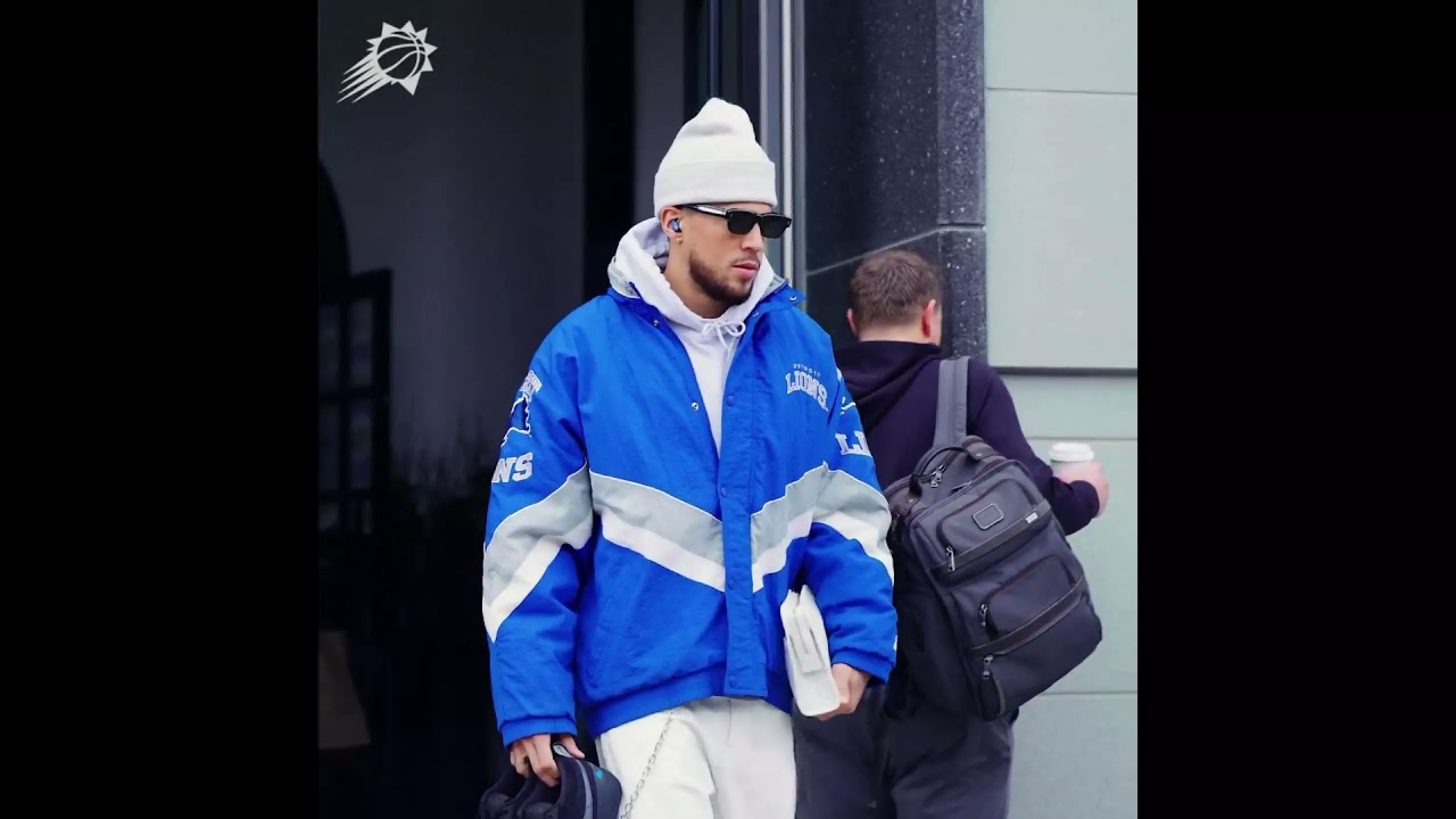 Michigan Native Devin Booker Wearing Lions Jacket on his way to Suns ...