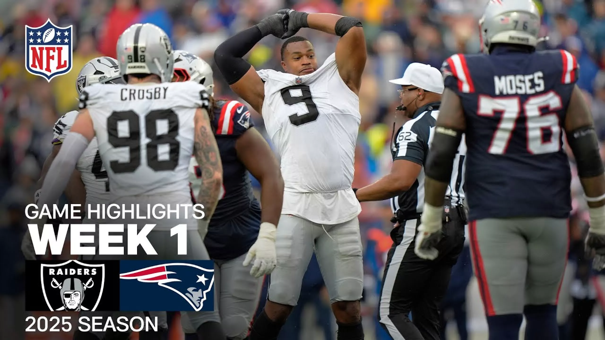 Las Vegas Raiders vs. New England Patriots Game Highlights | NFL 2025 Season Week 1: Clothes ...