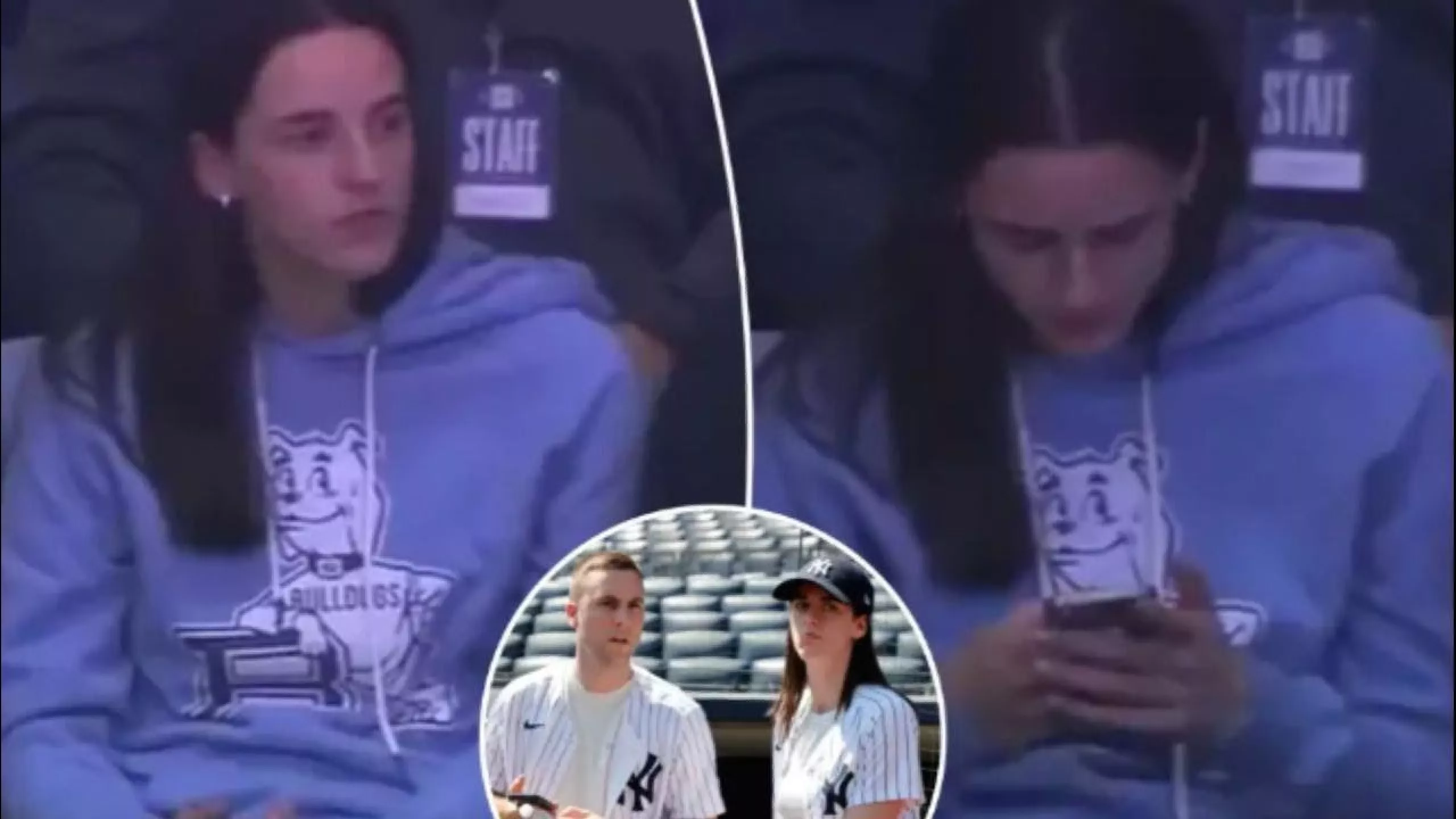 Fans accuse Caitlin Clark of being ‘bored AF’ while supporting ...