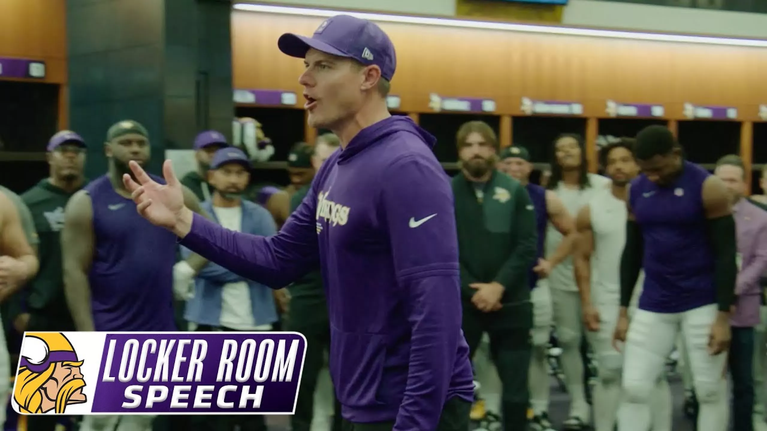 Kevin O’Connell’s Locker Room Speech After Minnesota Vikings Win Over ...