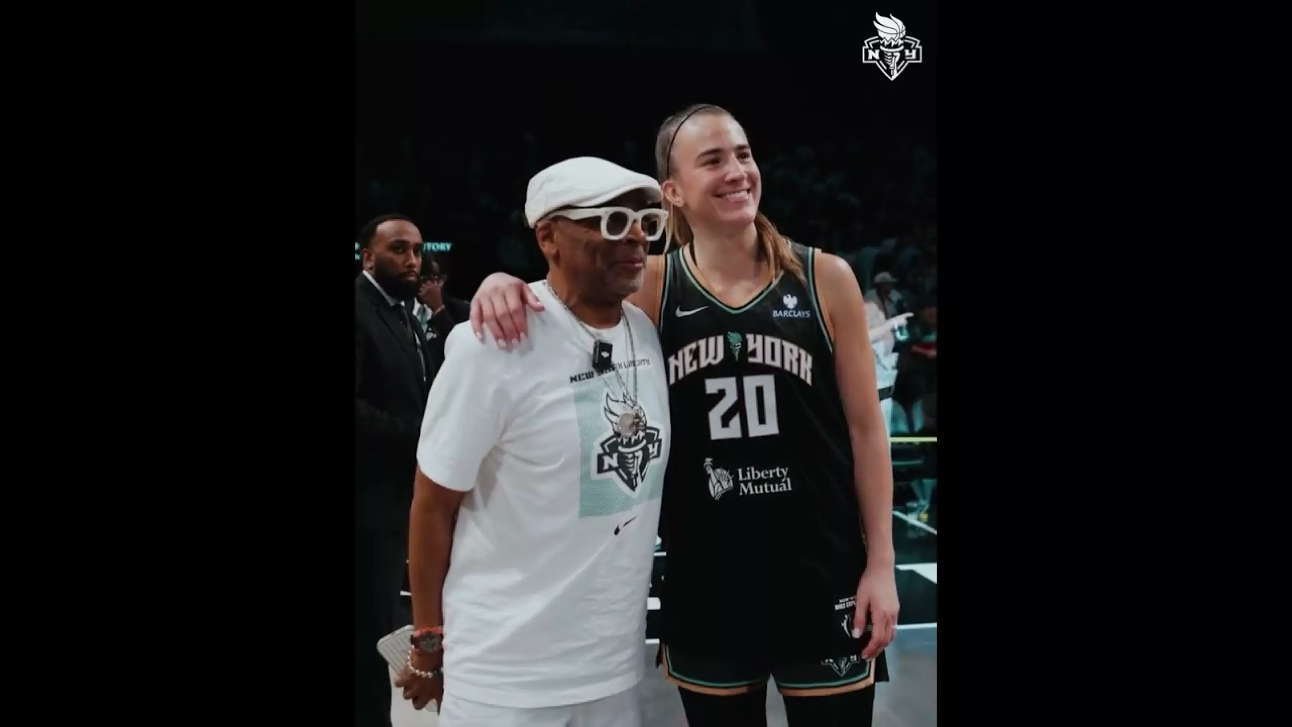 🤩 Sabrina Ionescu & Spike Lee matching shoes | New York Liberty WNBA ...