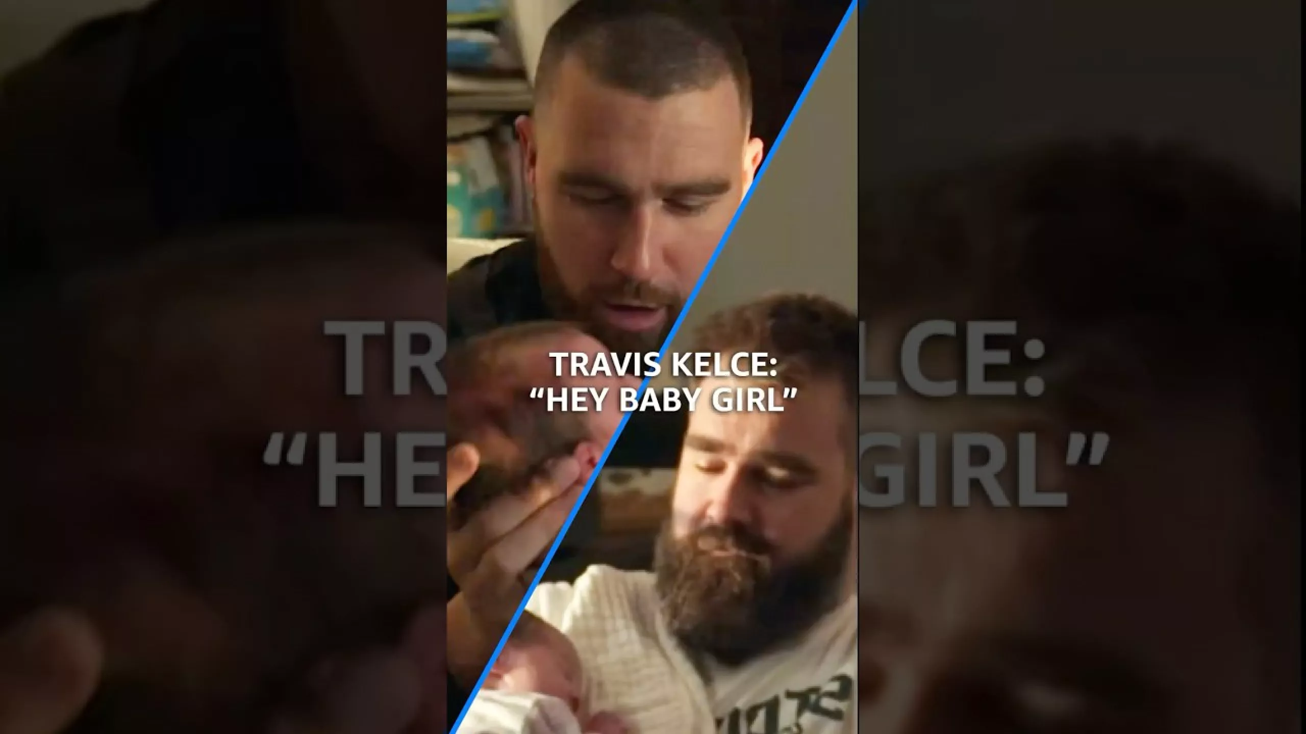 Travis Kelce Tries Carrying Jason’s Baby Girl For The First Time ...