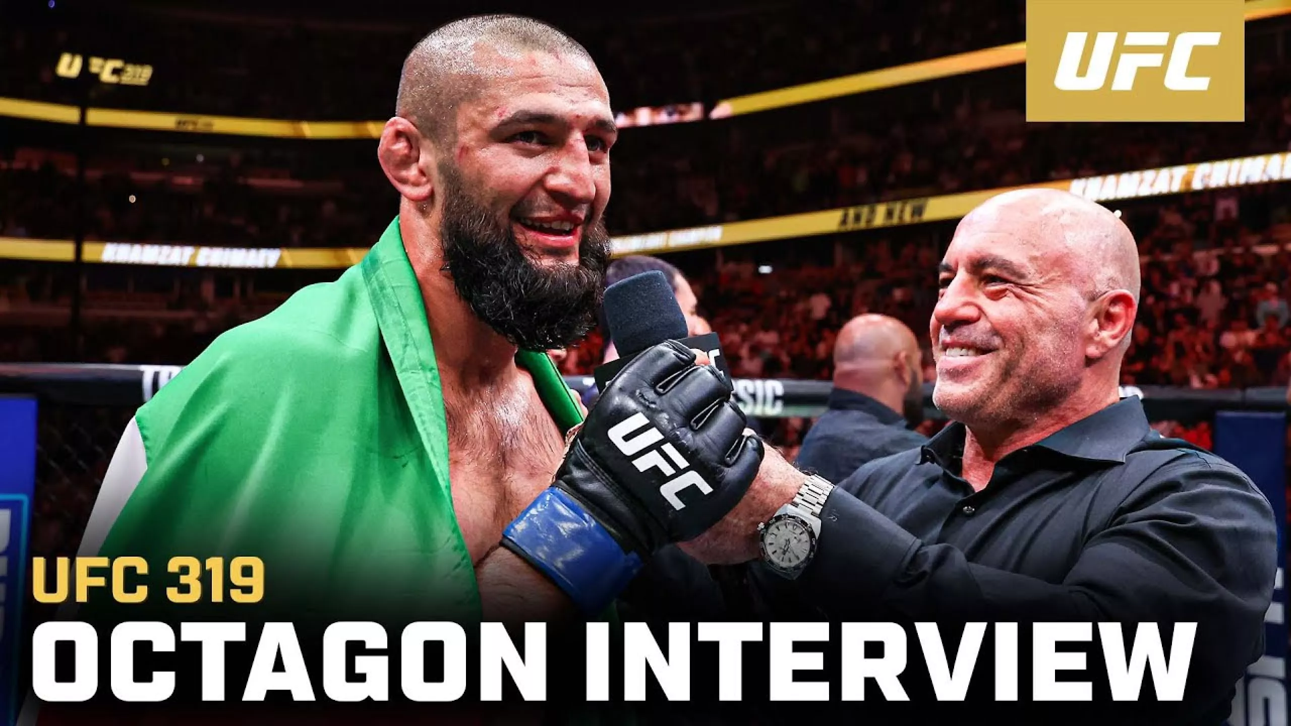 Khamzat Chimaev Octagon Interview | UFC 319 : Vêtements, Mode, Marque ...