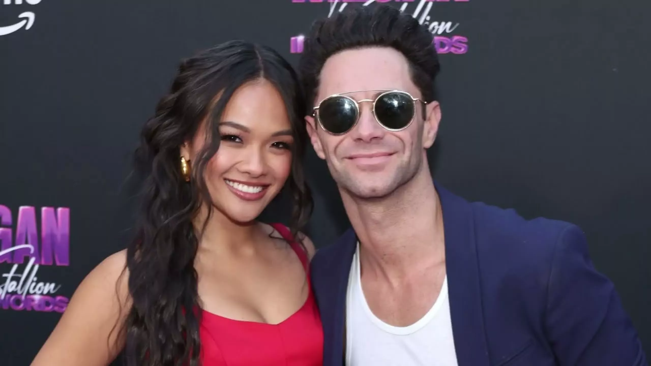 Jenn Tran and Sasha Farber stun at 'Suits LA' premiere for a stylish ...