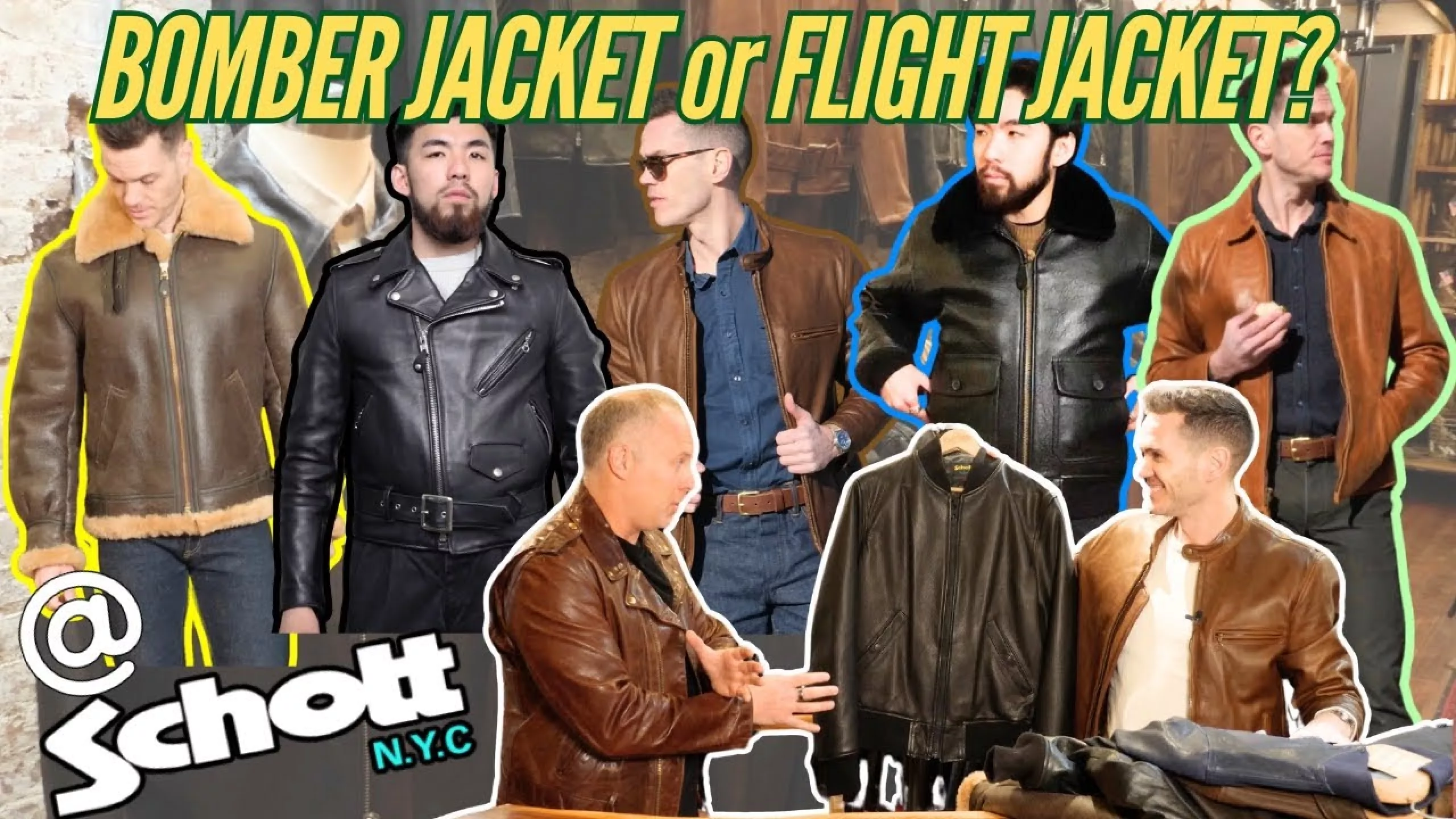 The 5 Types of Leather Jackets you should know about (with @schottnyc ...