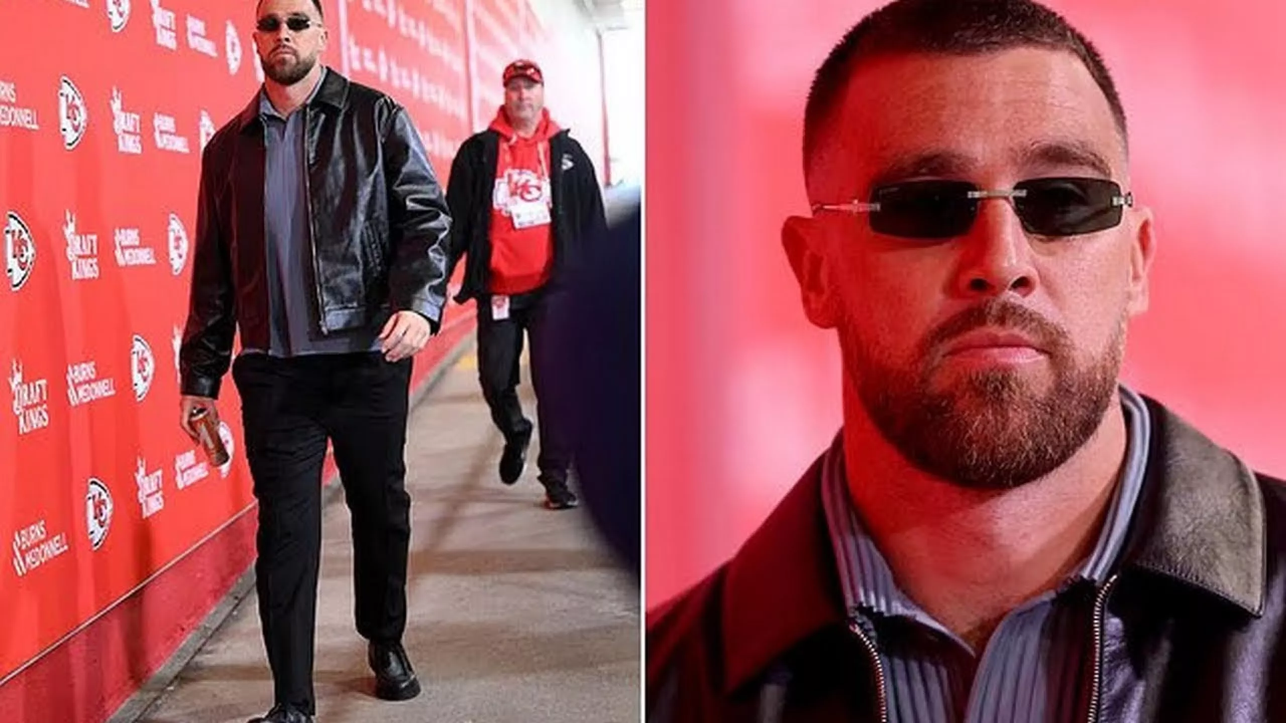 Travis Kelce Turns Heads at Arrowhead in Bold Leather Outfit: Clothes ...