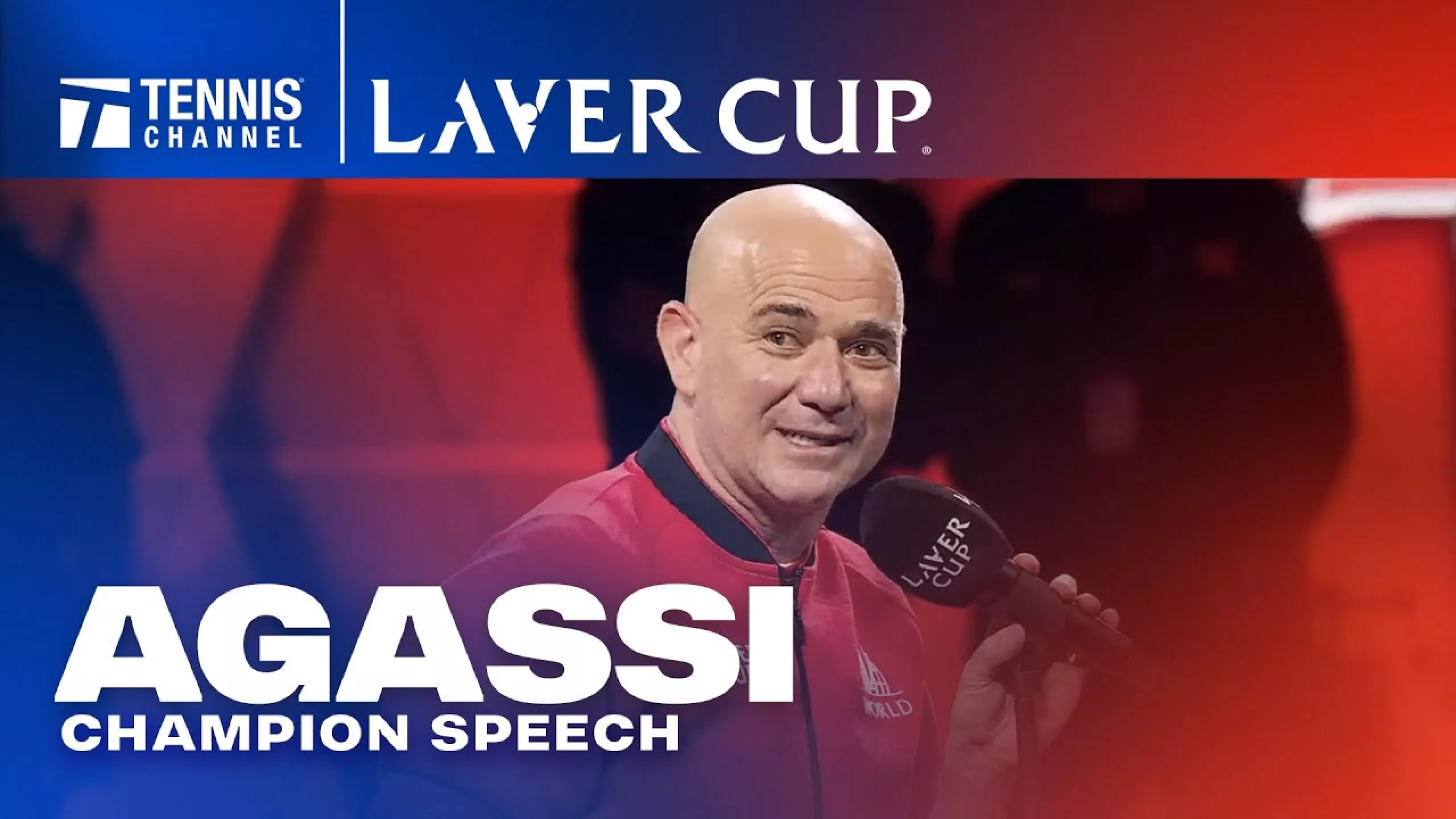 Team World Captain Andre Agassi Champion Speech | 2025 Laver Cup ...