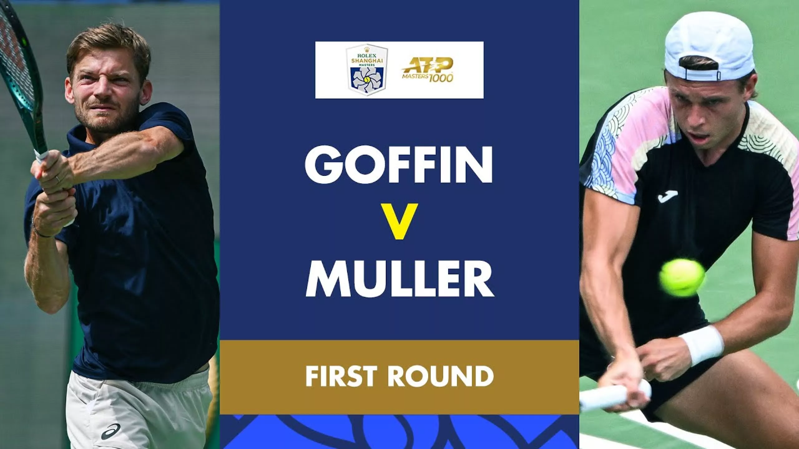 David Goffin vs Alexandre Muller First Round Highlights | Rolex ...