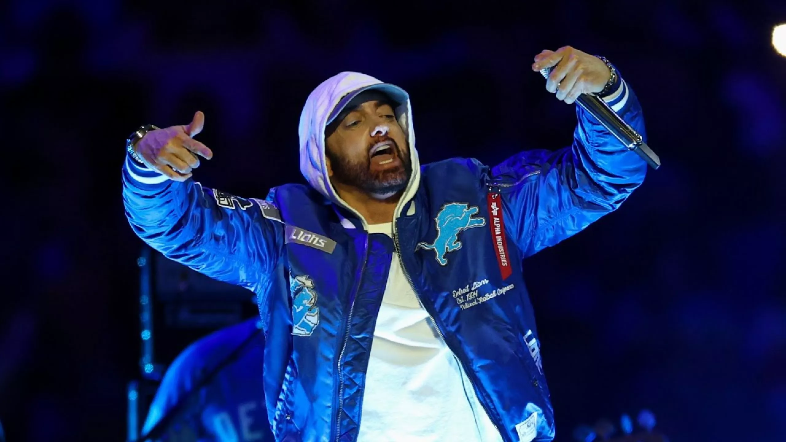 Eminem x Jack White Detroit Lions Halftime Show Performance: Clothes ...
