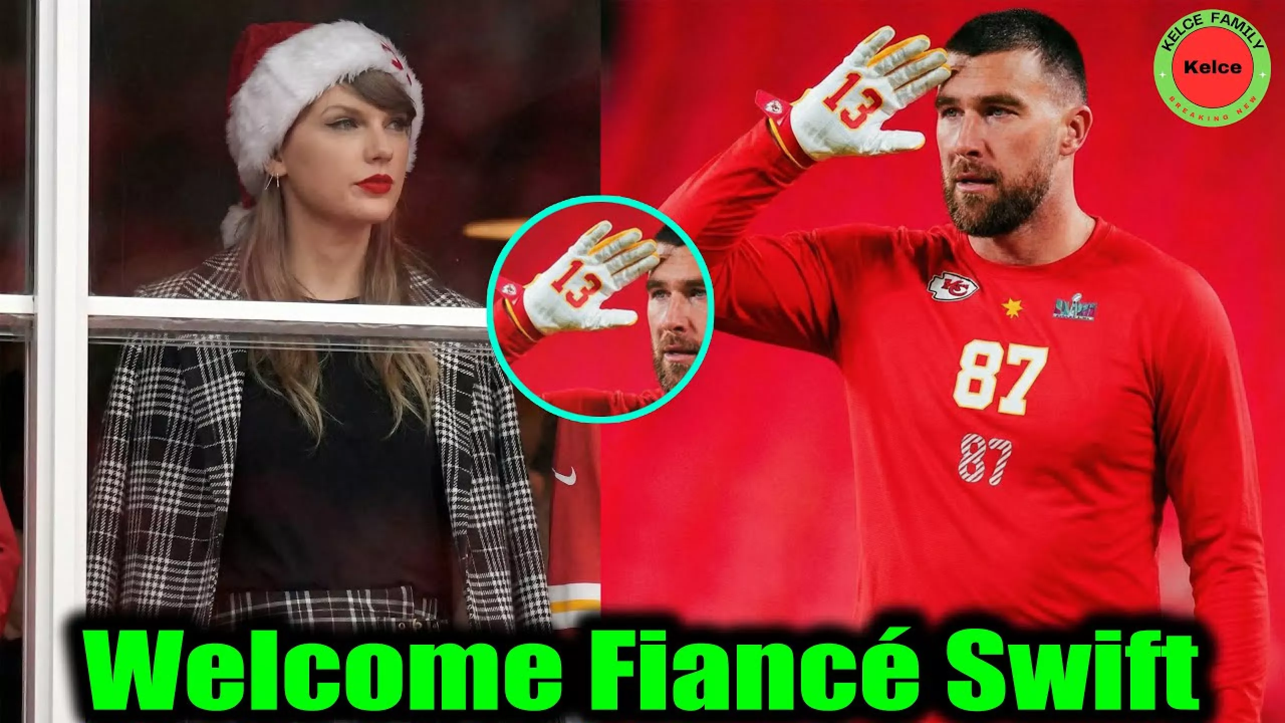 OMG! Travis Kelce wore Fiancé Taylor Swift's gloves during Chiefs vs ...