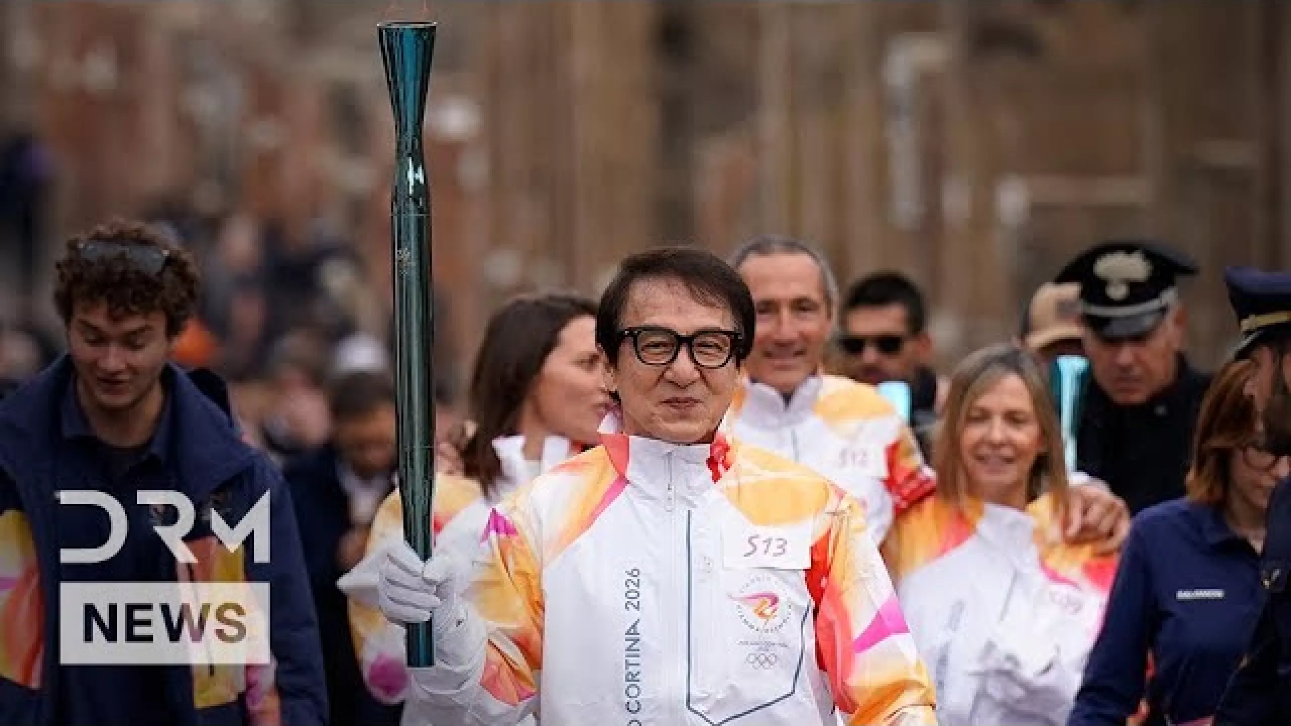 UNSEEN MOMENT: Jackie Chan Carries Olympic Torch Through Pompeii Ahead ...