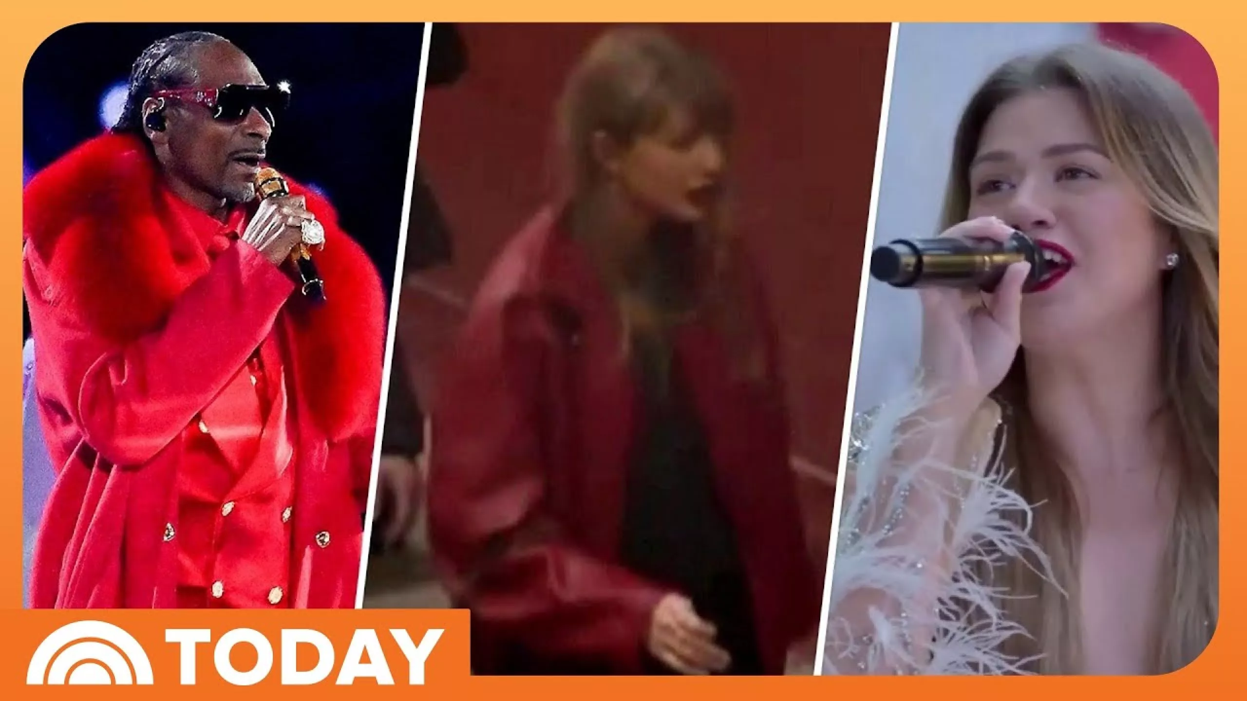 Taylor Swift, Snoop Dogg, Kelly Clarkson Make NFL Appearances: Clothes ...