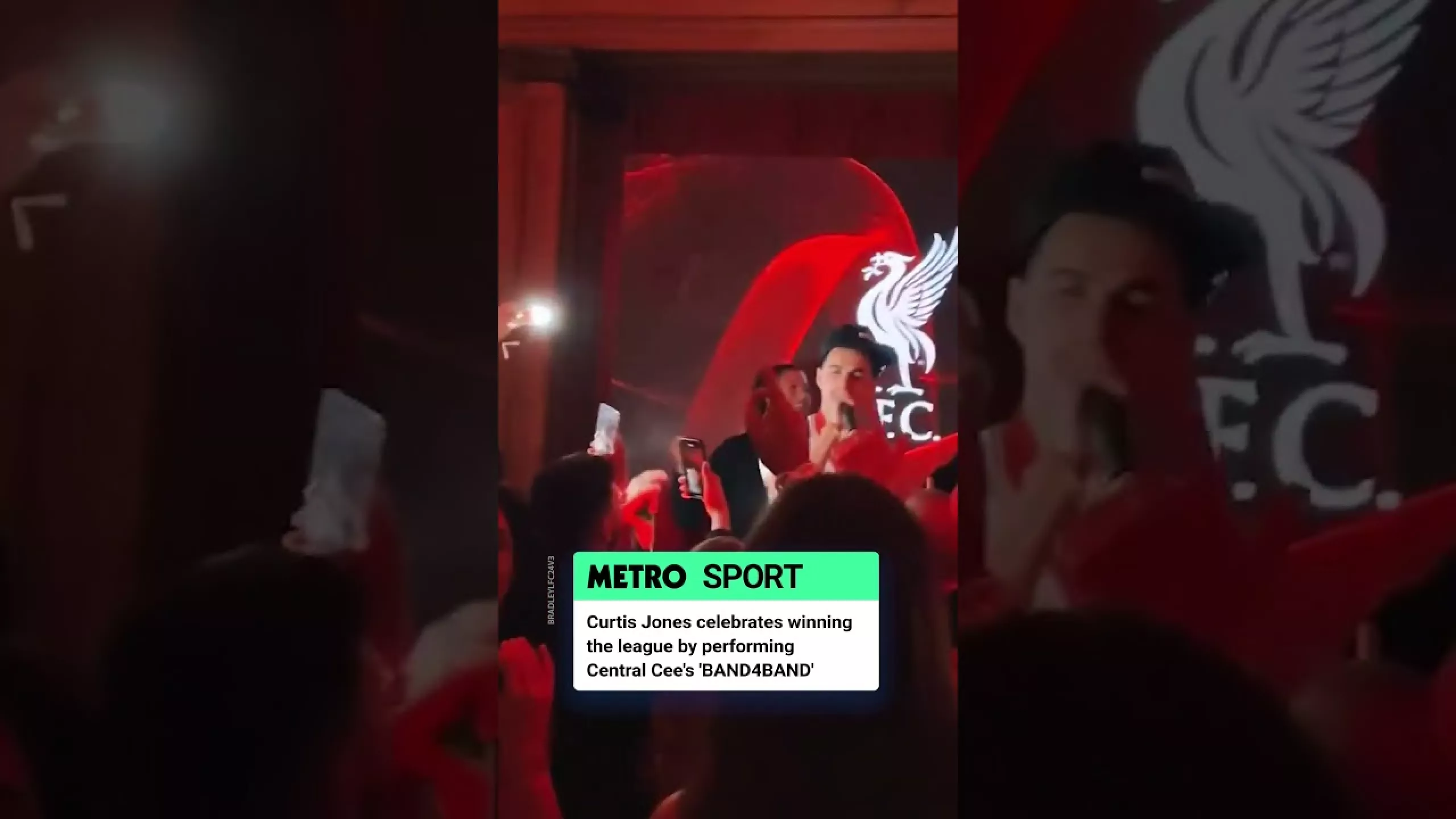 Curtis Jones Celebrates Liverpool's League Title Win By Rapping To ...