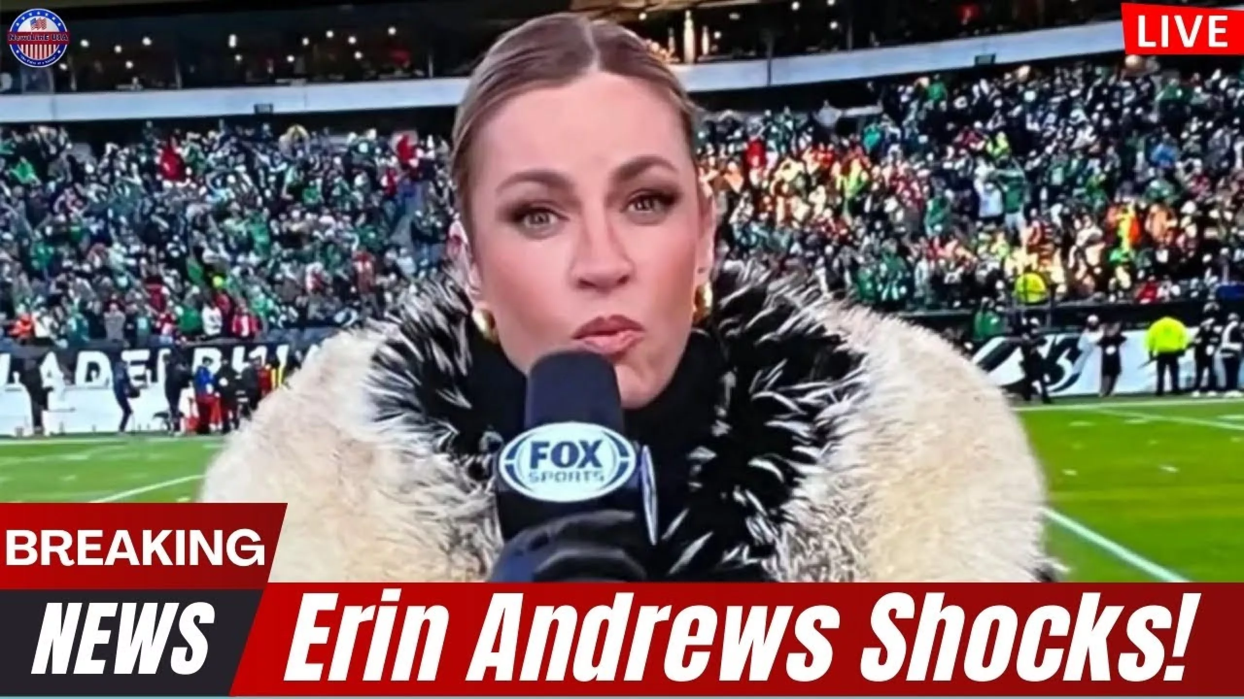 Erin Andrews’ Coat Steals NFL Spotlight: Fans Can’t Believe It!🔴 LIVE ...
